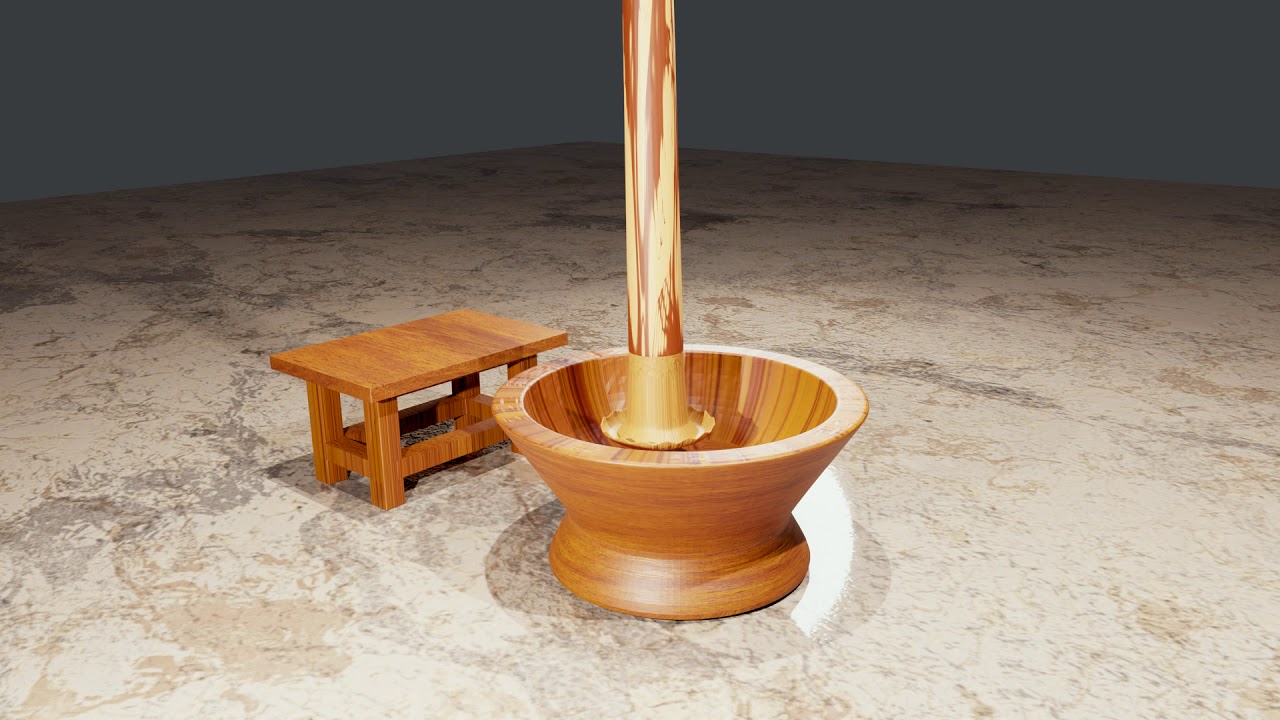 3D Fufu pounding animation made in Blender 3D Eevee. - YouTube