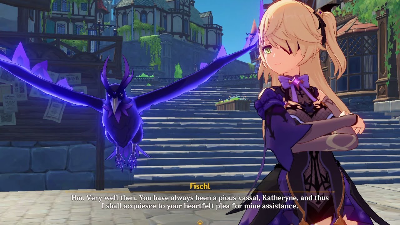 Genshin Impact - Meeting Fischl for the first time (Japanese Voice ...