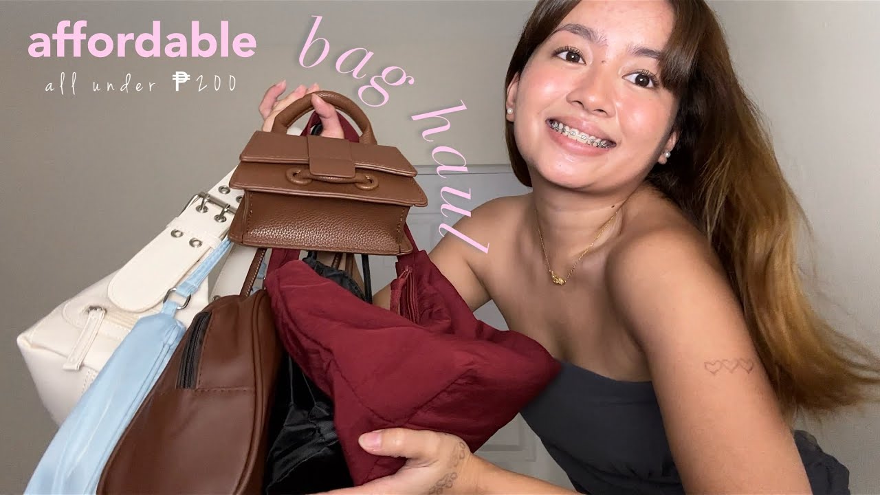 AFFORDABLE SHOPEE BAG HAUL 👜 *all under ₱200 pesos* | Philippines - YouTube
