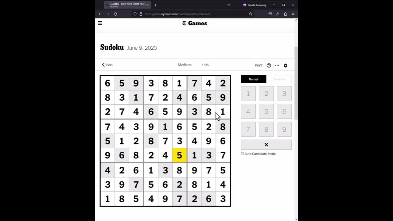 NYT Sudoku Answers Today 9th June 2023 YouTube nyt-sudoku-answers-today-9th-june-2023-youtube