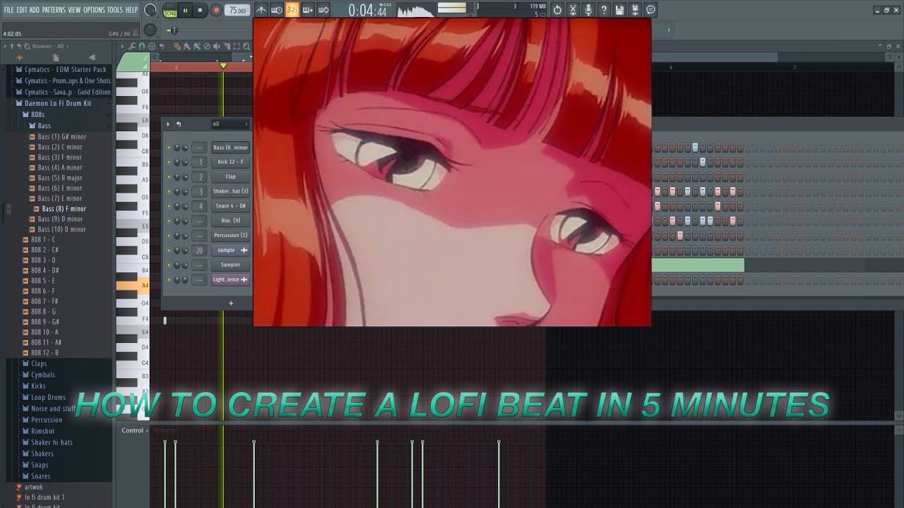How to create a lofi beat in 5 MINUTES - YouTube