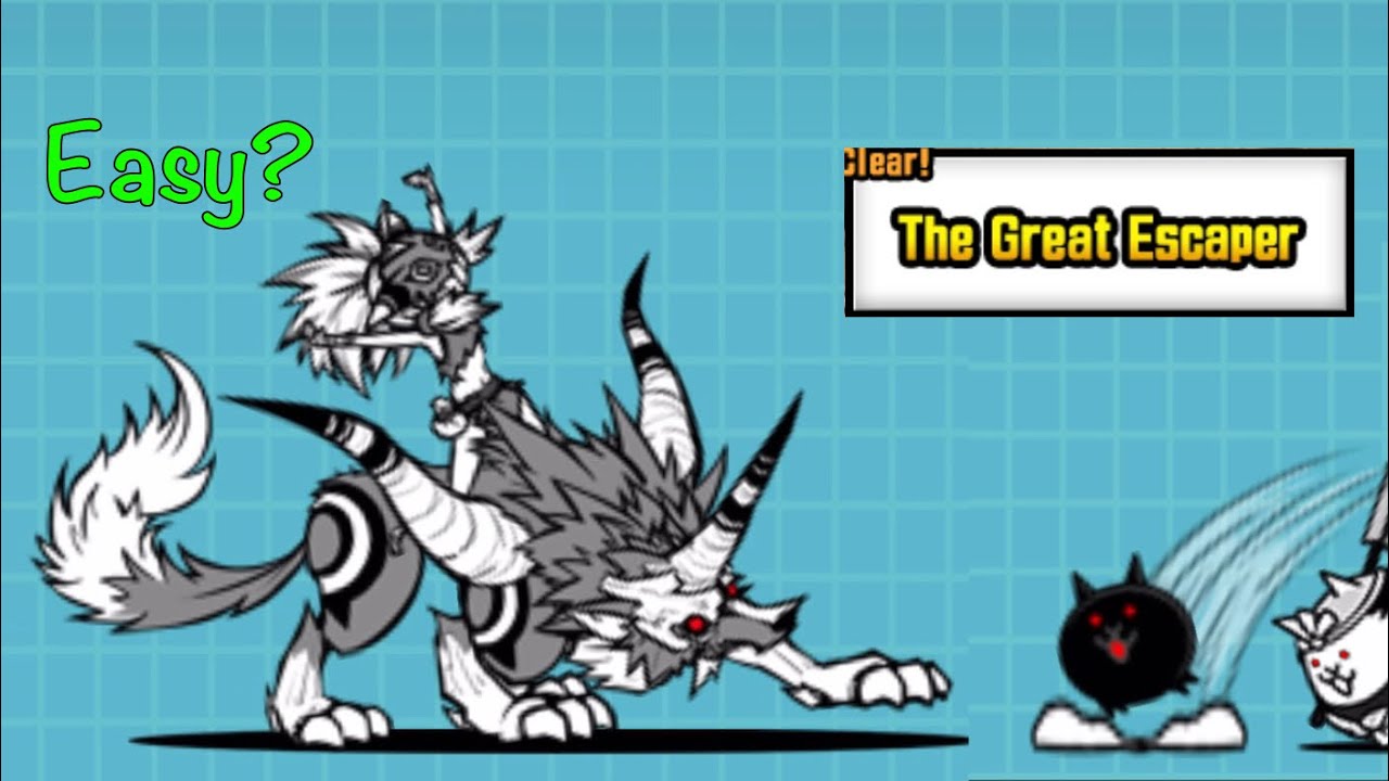 Fighting ururun wolf for the first time in the battle cats (I thought ...