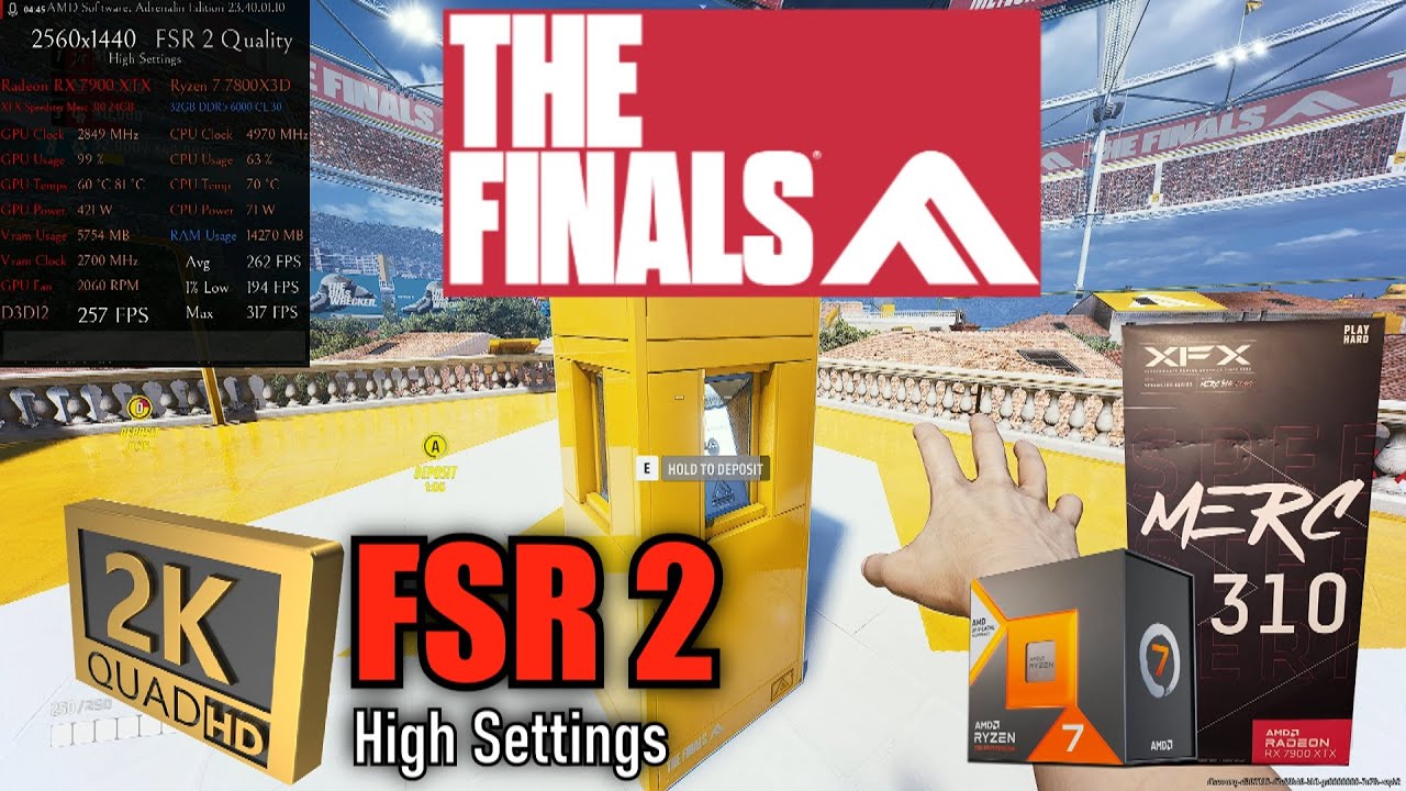 7900 XTX 🖥️ 7800X3D 🎮 The Finals @ 1440p FSR 2 Quality + High Settings ...