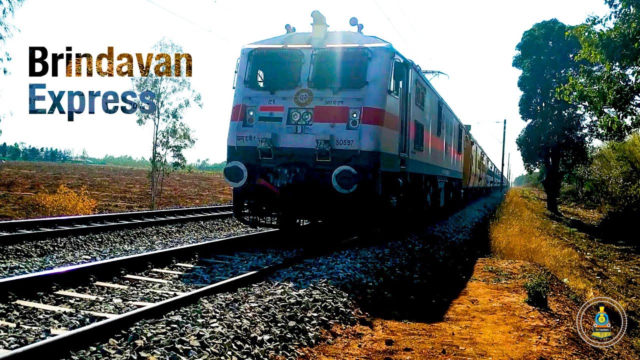 Brindavan Express in blasting speed | Indian railways - YouTube
