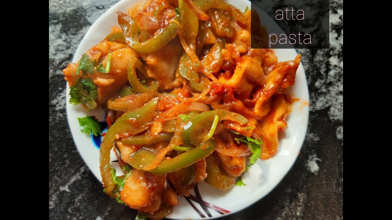 Atta pasta recipe आटे से बना पास्ता । home made pasta । breakfast ...