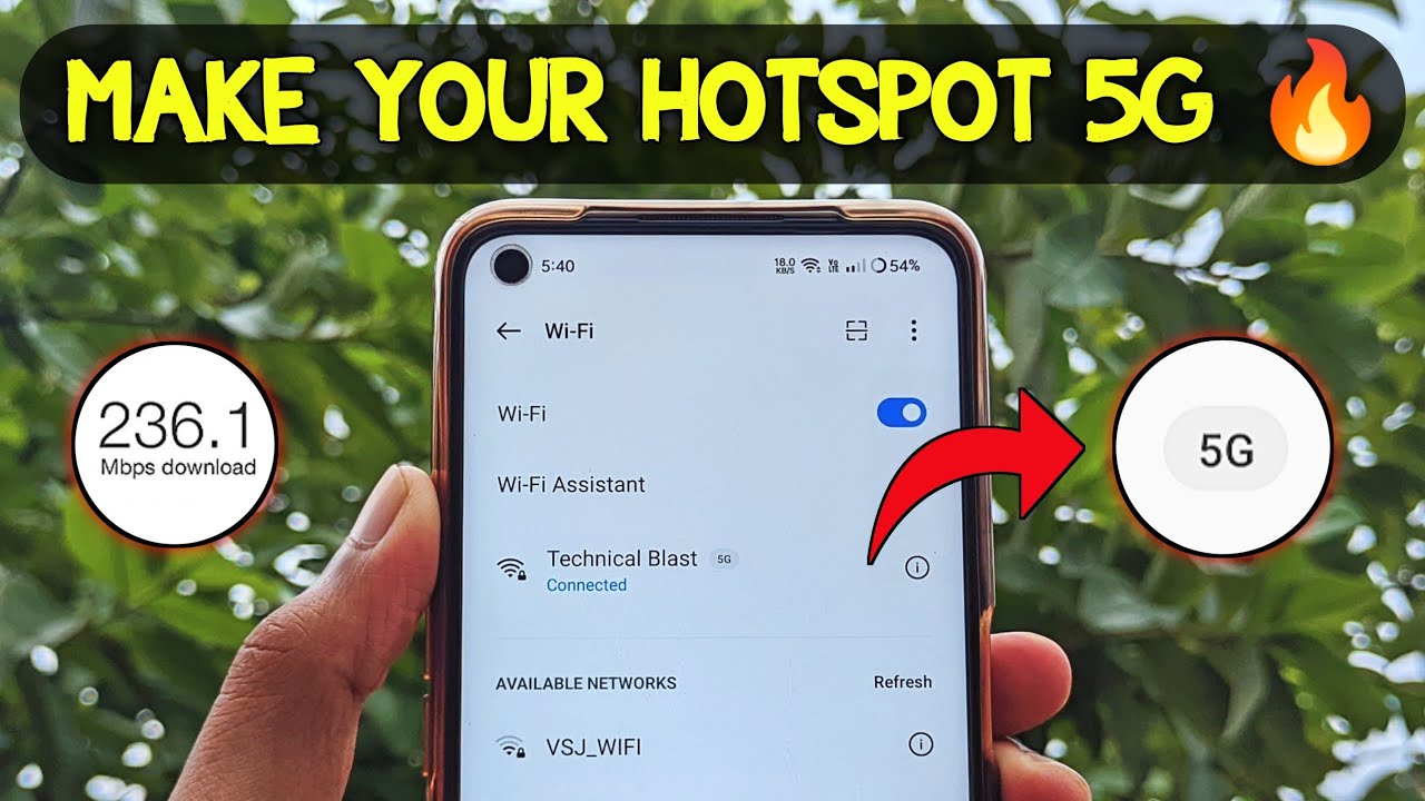 How To Make Hotspot 5G 🔥| Increase Wifi Or Hotspot Speed Upto 2x | Make ...