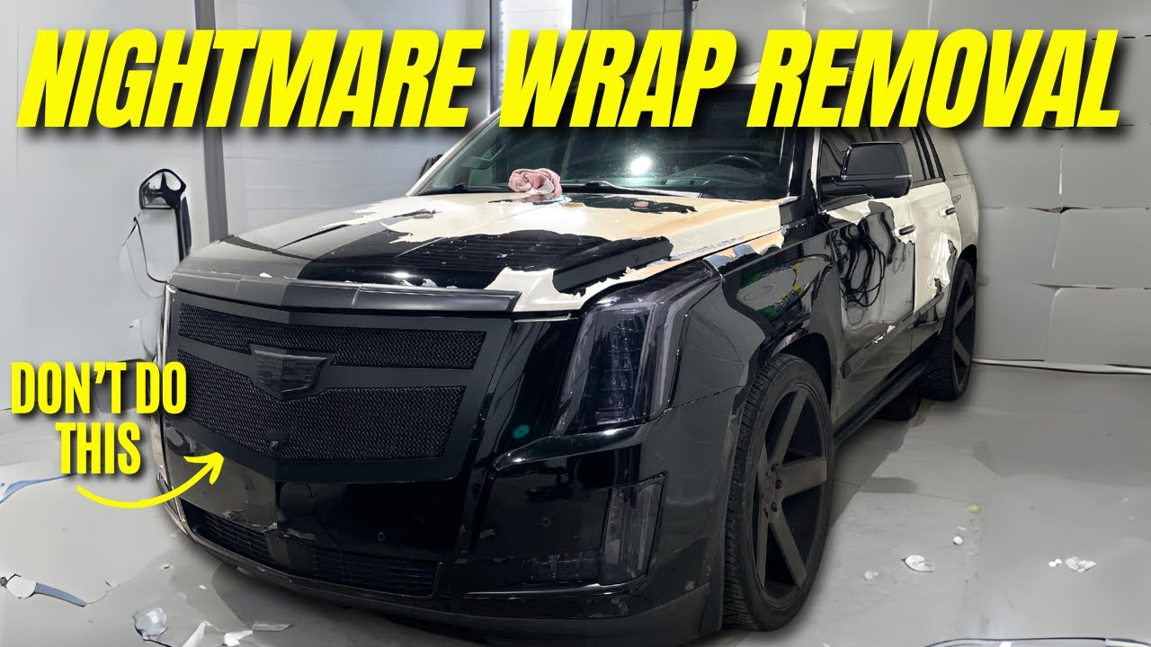 DISASTER Vinyl Wrap Removal: Trying to Remove a Cracked and Faded Wrap ...