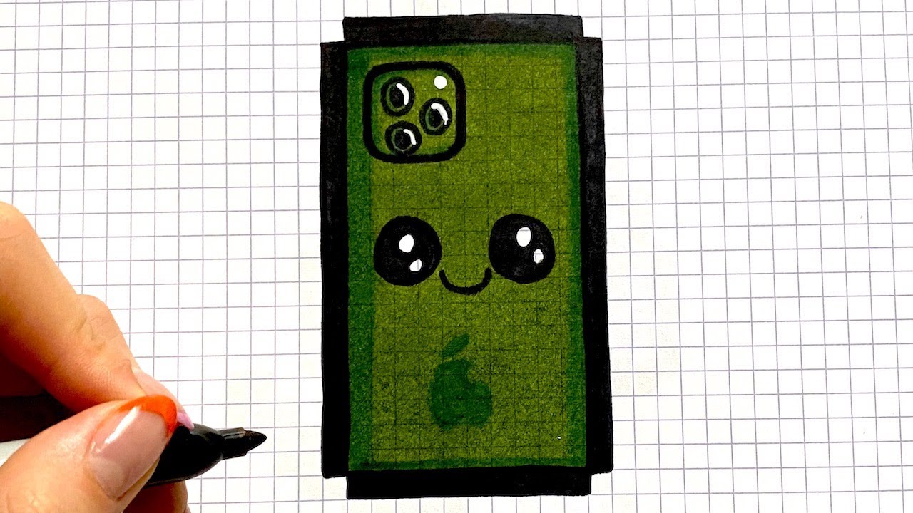 COMO DIBUJAR IPHONE PIXEL ART - YouTube