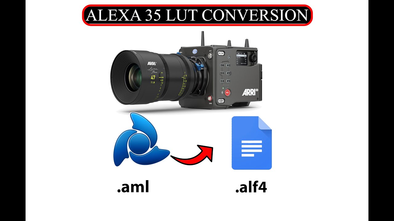 How to convert Arri LogC3 lut to Arri logC4 for Alexa 35 - YouTube