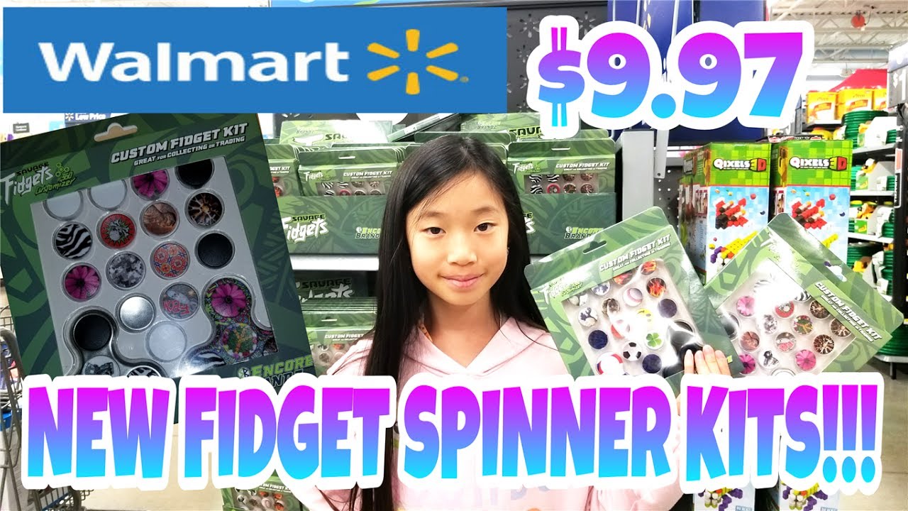 NEW FIDGET SPINNER KITS AT WALMART VLOG ~ SO MANY COMBINATIONS TO MAKE ...
