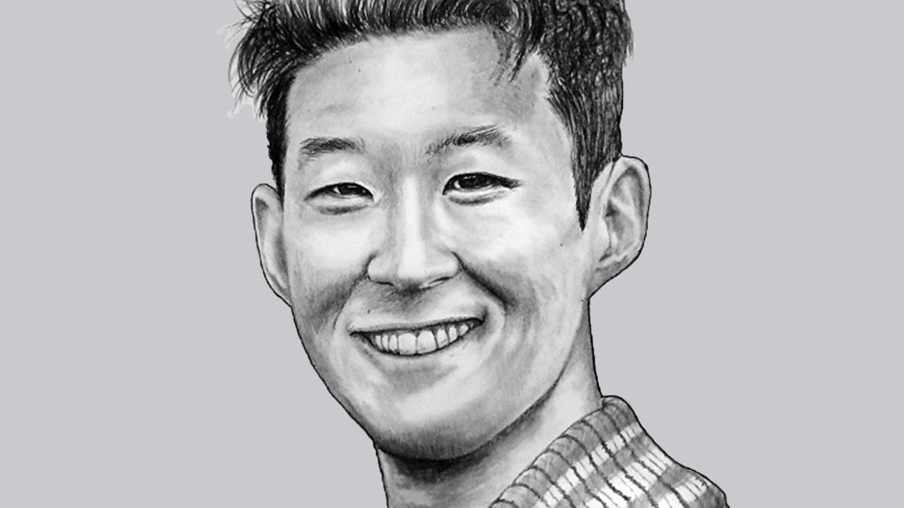 손흥민 손그림 그리기 - Drawing Son Heung-min Sonny - YouTube