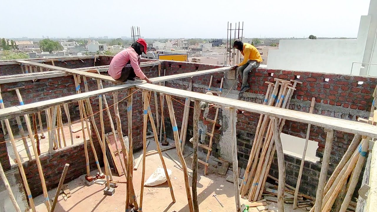 Slab Beam Shuttering & Supporting | Slab Beam Work in Construction ...