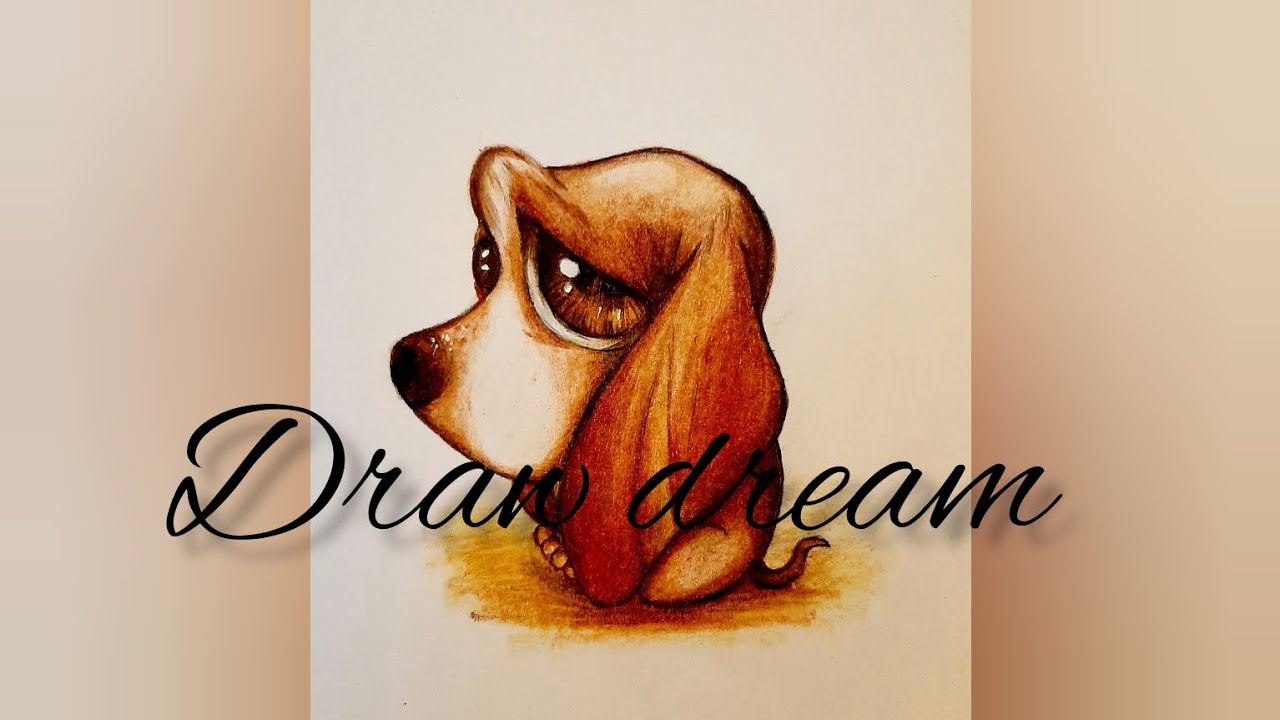 How to draw a cute dog 🐕 - YouTube