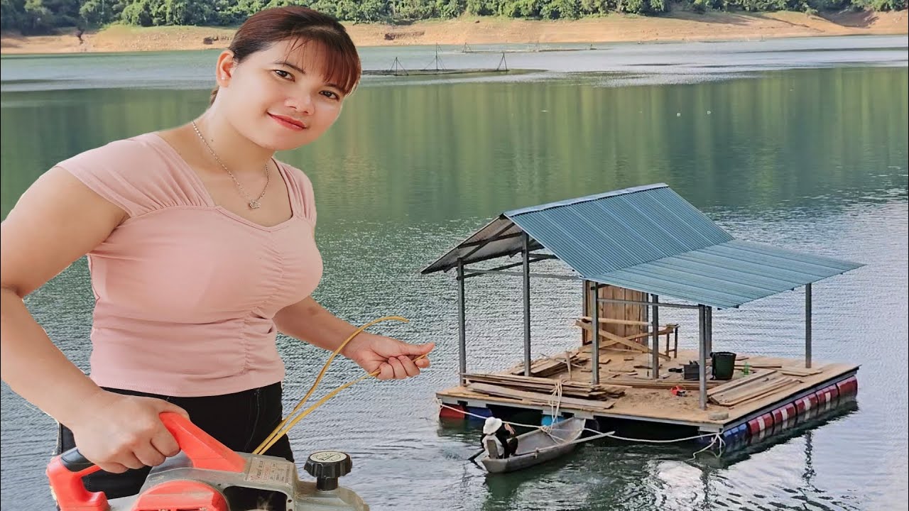 FULL VIDEO: 30 days for a girl to build a wooden wall for a house ...