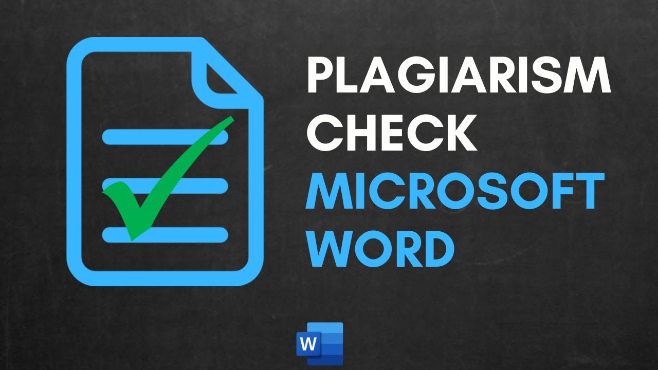 Plagiarism Checker using Microsoft Word - YouTube
