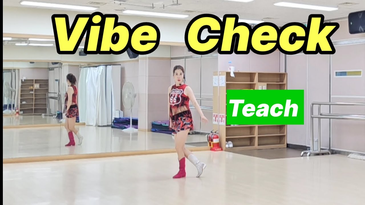 Vibe Check Line Dance(Teach) - YouTube