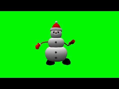Snowman Greenscreen free use/ noel/merry christmas - YouTube
