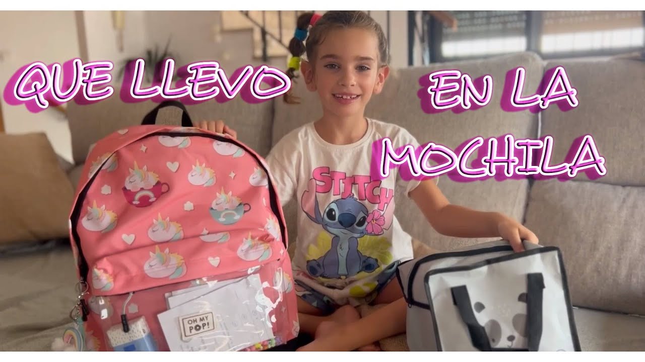 QUÉ LLEVO EN MI MOCHILA - YouTube