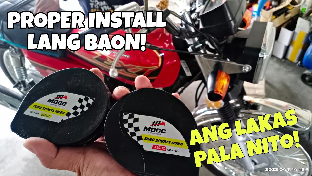 Installing MOCC Horn on Microbike EXT150 | Tagalog Tutorial | Nonpro ...