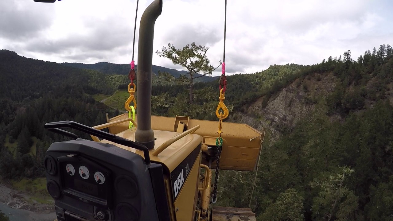 flying bulldozer - YouTube