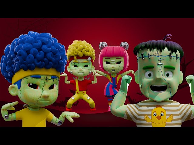 Monster Puzzle! Cha-Cha, Chicky, Lya-Lya & Boom-Boom Dance | D Billions ...