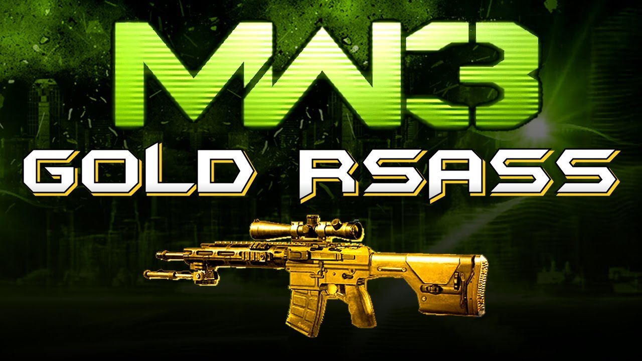 MW3 Online - GOLD RSASS - Rapid Fire Sniper (Perk and Attachment Advice ...