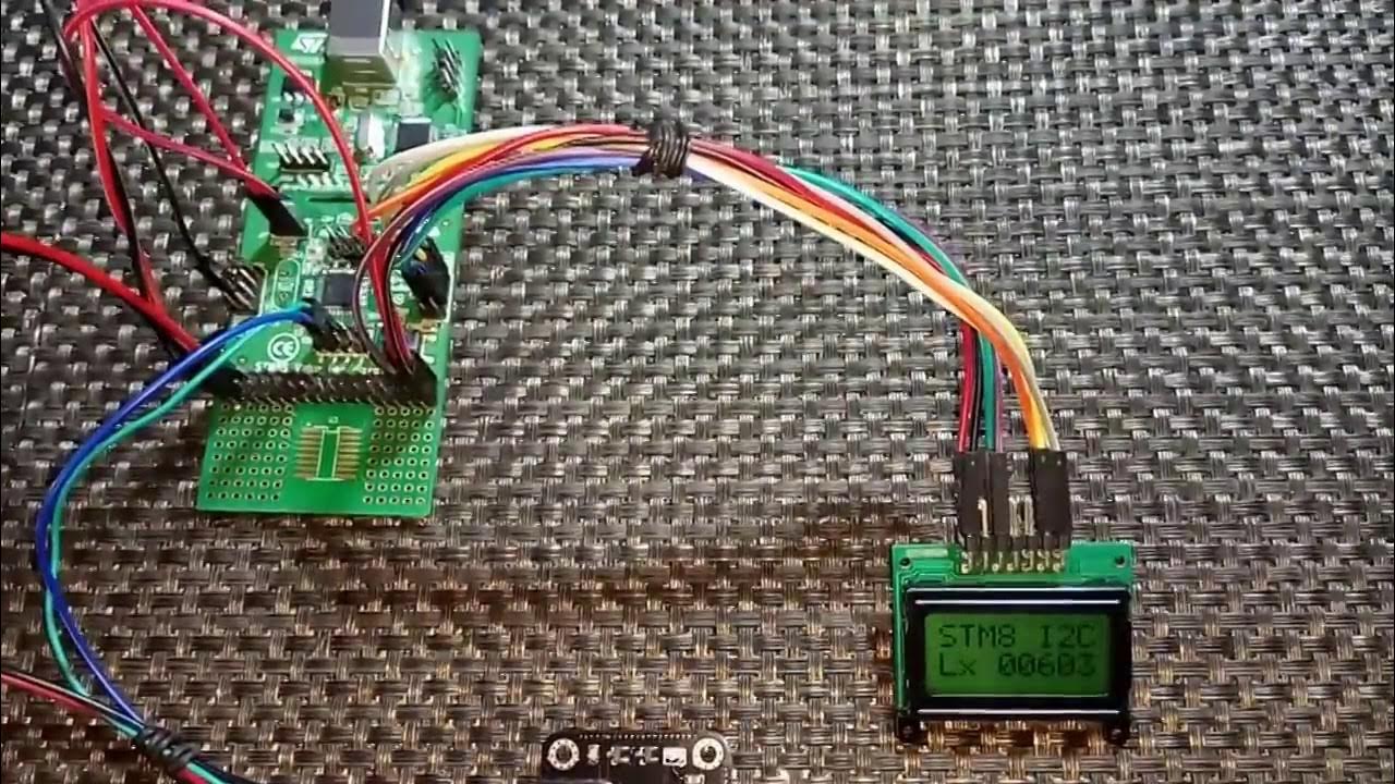 STM8S I2C Example - Interfacing BH1750 Light Sensor - YouTube