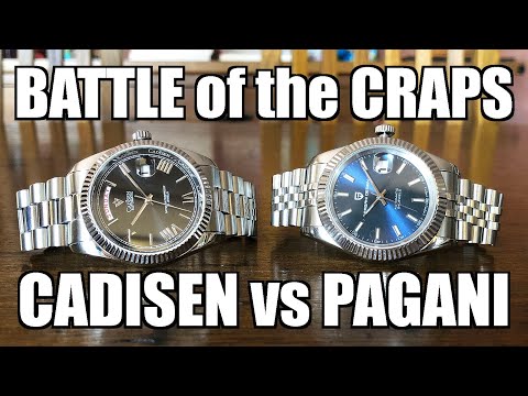 Rolex Homage Showdown! Cadisen El Presidente vs Pagani Design Adjust ...