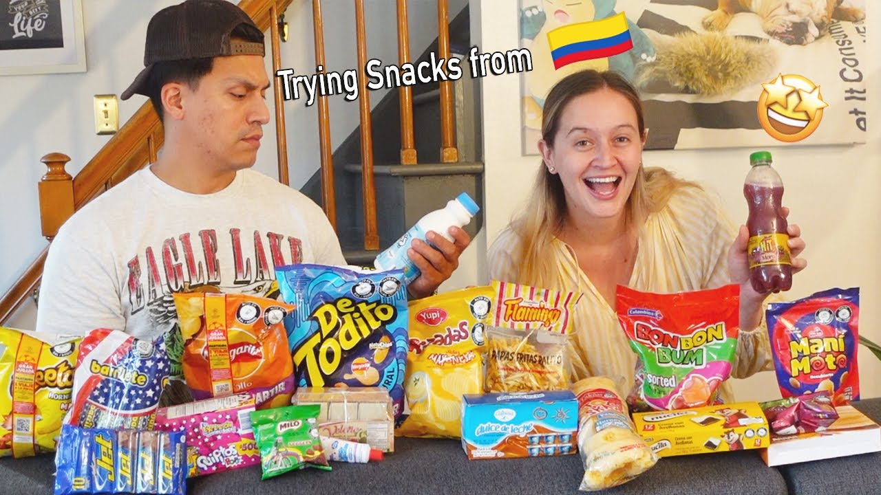 TRYING COLOMBIAN SNACKS FOR THE FIRST TIME 🇨🇴 - YouTube