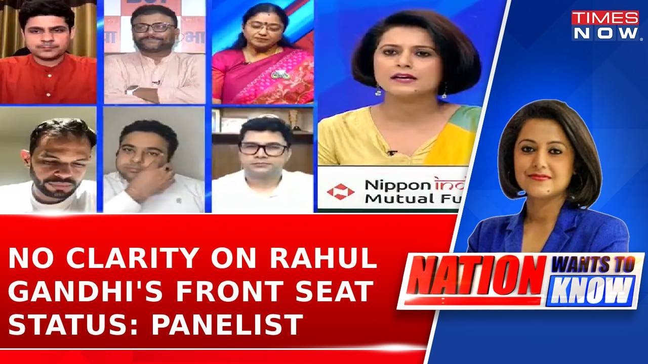 Rahul Gandhi Seating Row: 'No Clarity On Rahul Gandhi's Front Seat ...