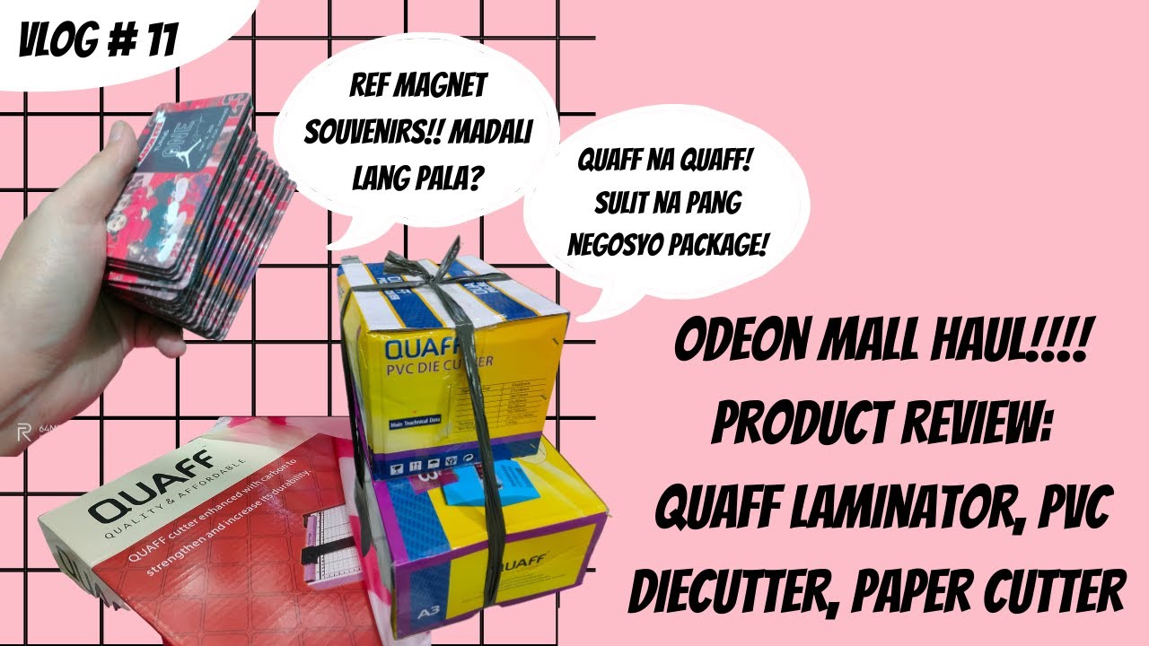 [Vlog # 11] Odeon Mall Haul + Quaff Product Review + Ref Magnet Full ...