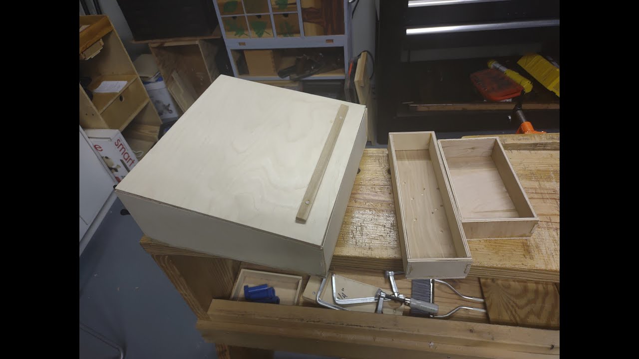 Making trays for portable desk Part 2 - YouTube