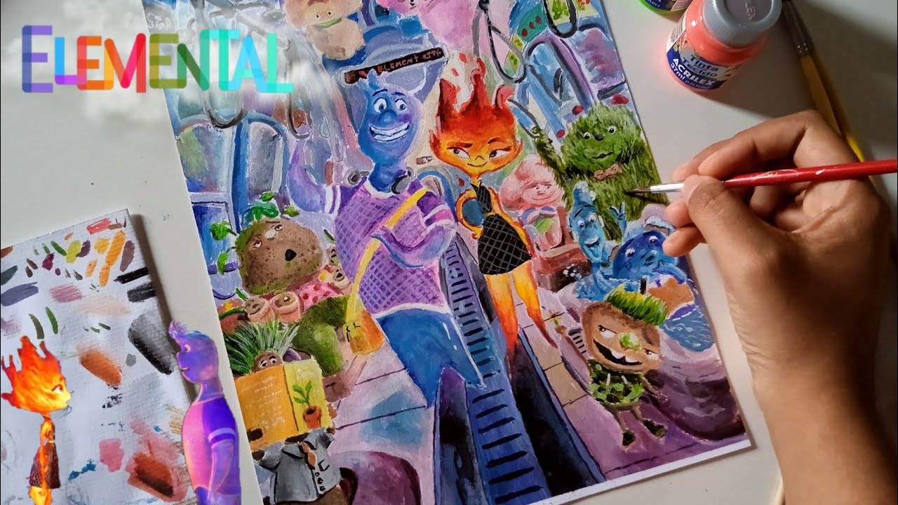 Drawing Elemental Pixar - YouTube