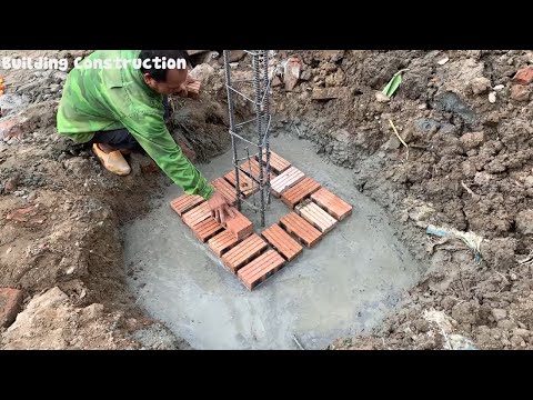 Construction And Finishing Of Reinforced Concrete Gate Pillars ...