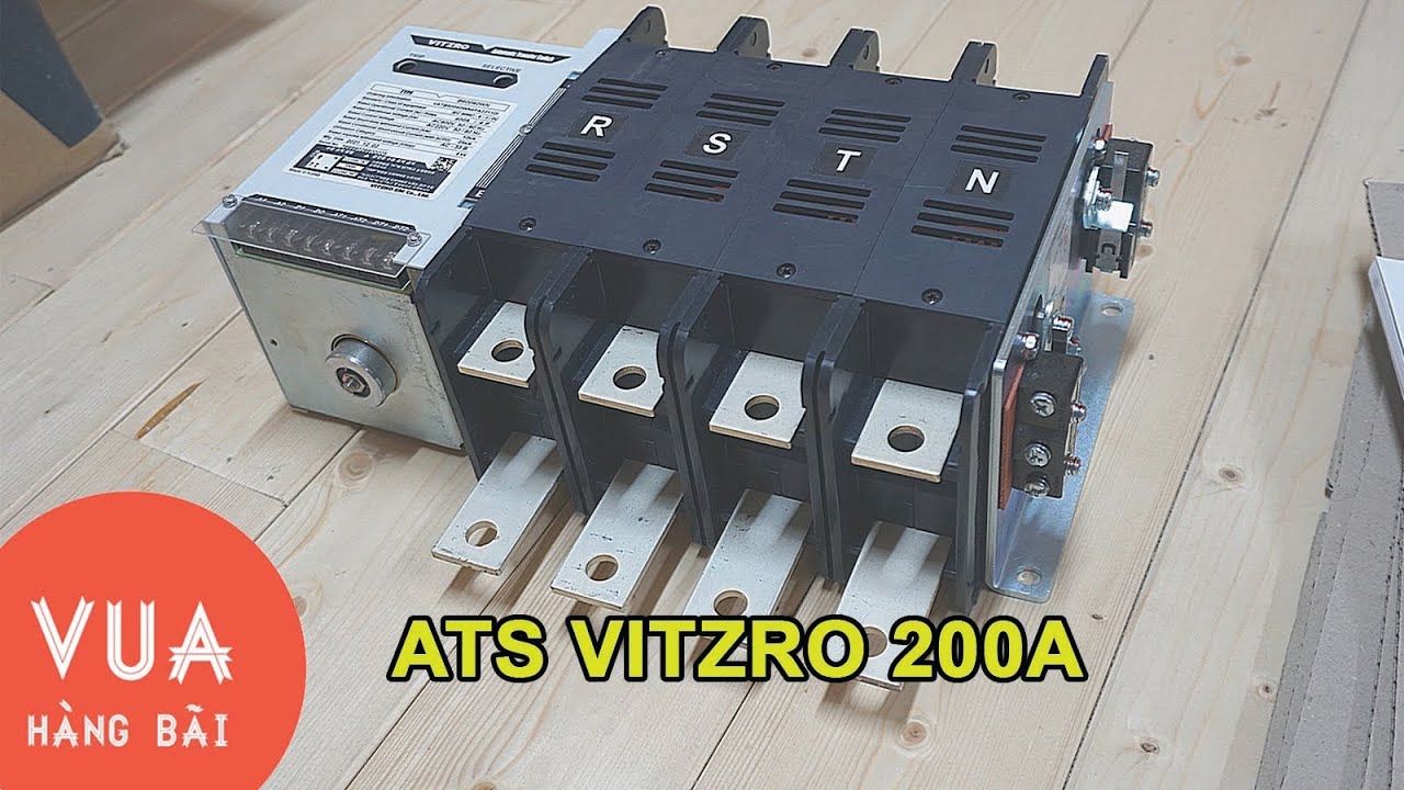 Trên tay bộ chuyển nguồn ATS Vitzro 200A - 3 Pha 4 Cực - YouTube