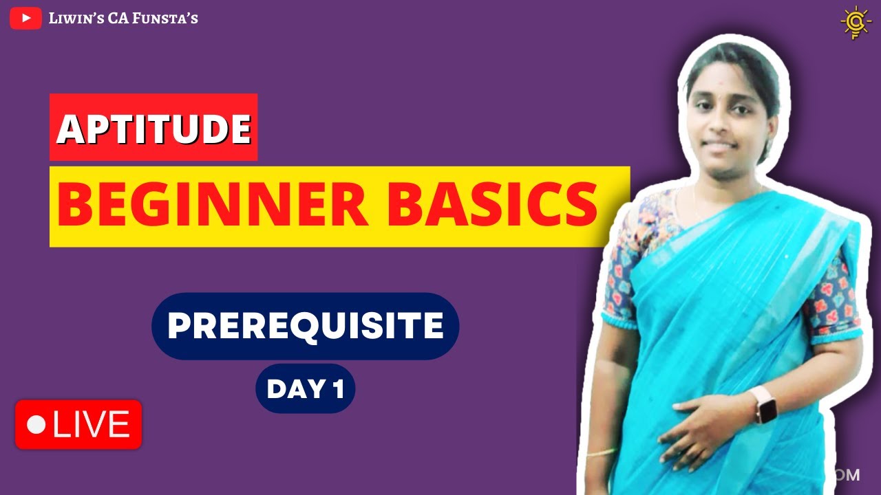 Aptitude | Beginner Basics | Prerequisite for quants to clear exams ...