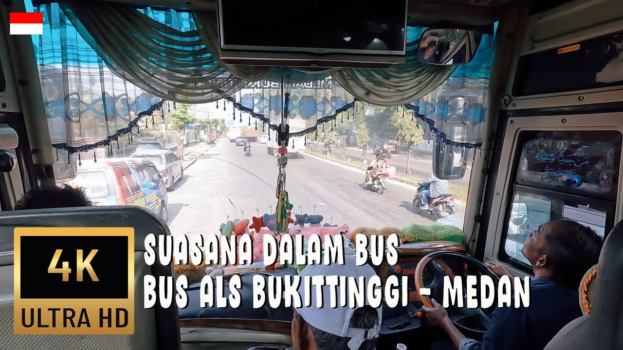 PO bus antar lintas sumatera | Suasana berjalan dalam bus - YouTube