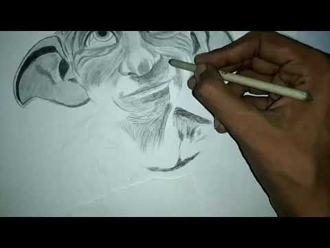 drawing dobby step by step | harry potter dobby drawing easy | Anil ...