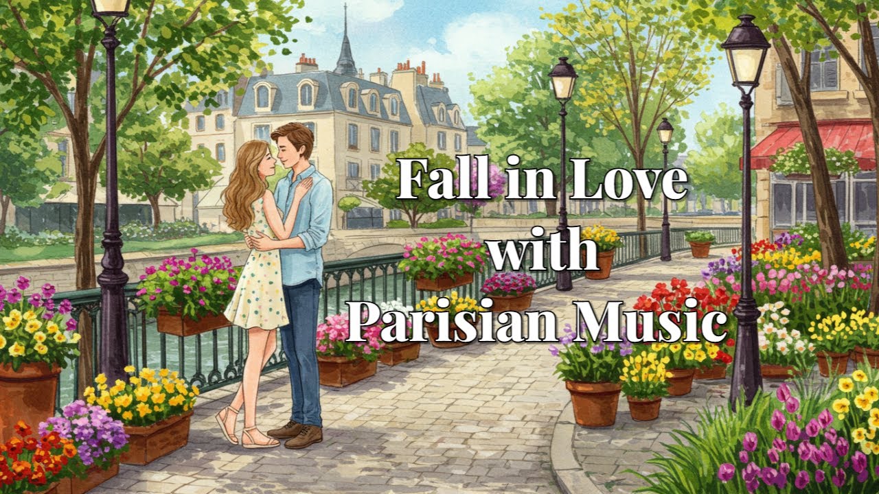 💕 A Dreamy French Café Music Journey 🇫🇷 Parisian Chanson with Beautiful ...