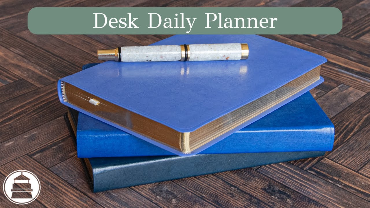 Desk Daily Planner | Gallery Leather - YouTube