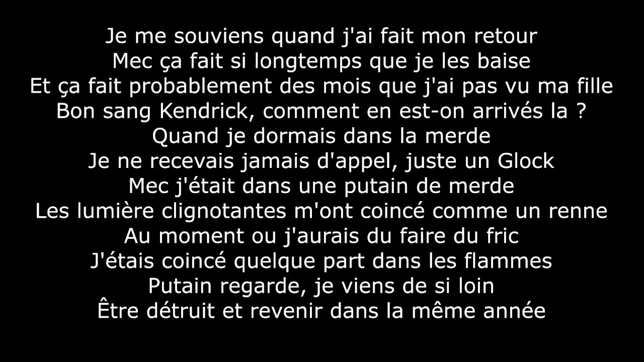 Kendrick Lamar - The spiteful chant [TRADUCTION FR] - YouTube
