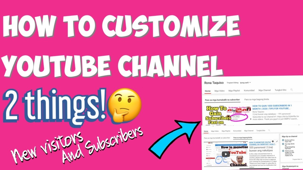 How to Customize YouTube Channel?: (Simple and easy Tutorial) - YouTube