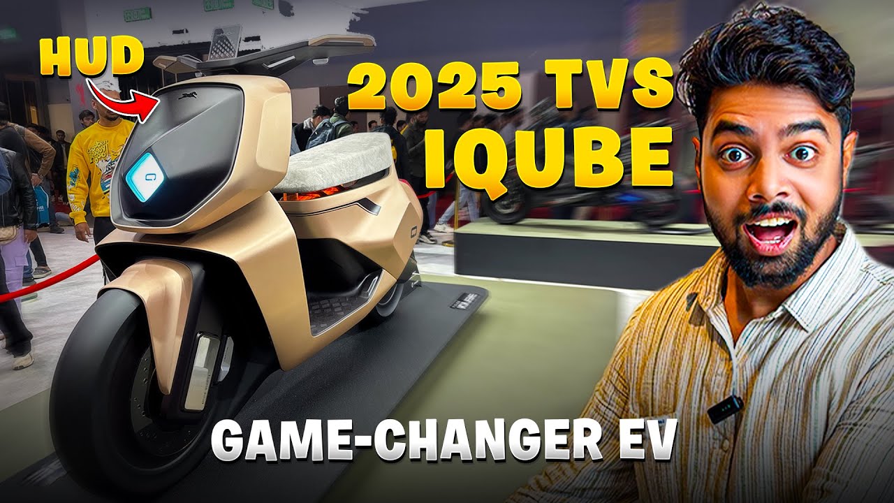 2025 TVS Vision iQube Unveiled 🚀 | Futuristic EV at Bharat Auto Expo!⚡ ...