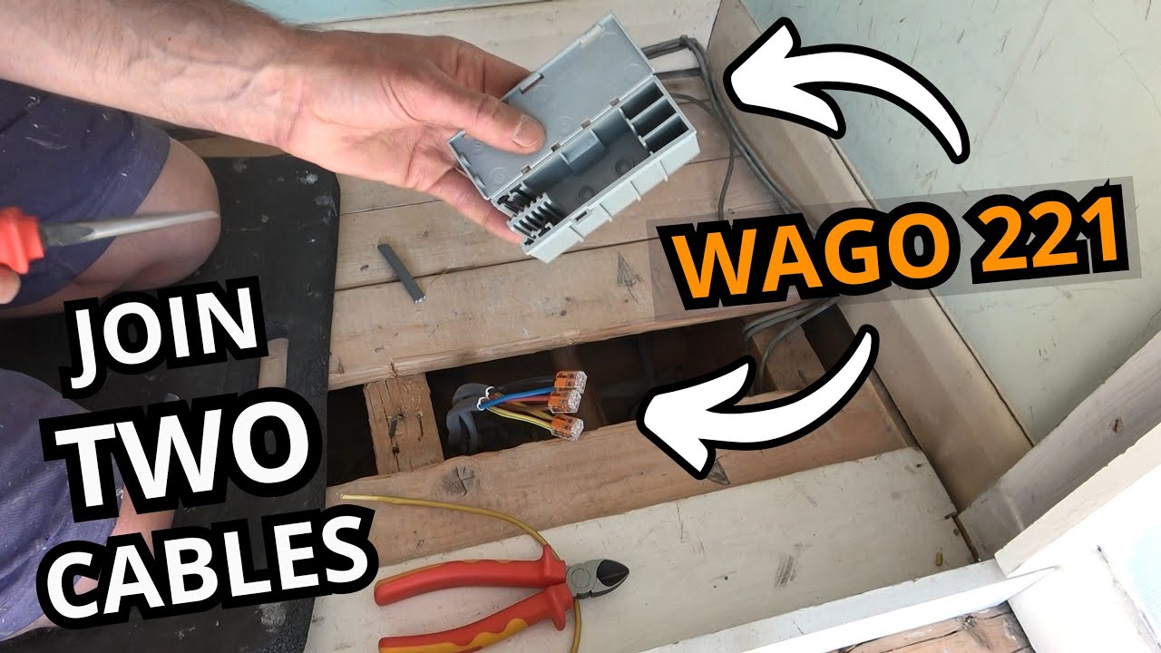 How to connect cables with Wago 221 junction box & Wago 221 connectors ...