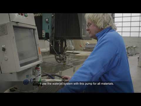 Hypertherm HyPrecision waterjet pump: “I use the waterjet system with ...
