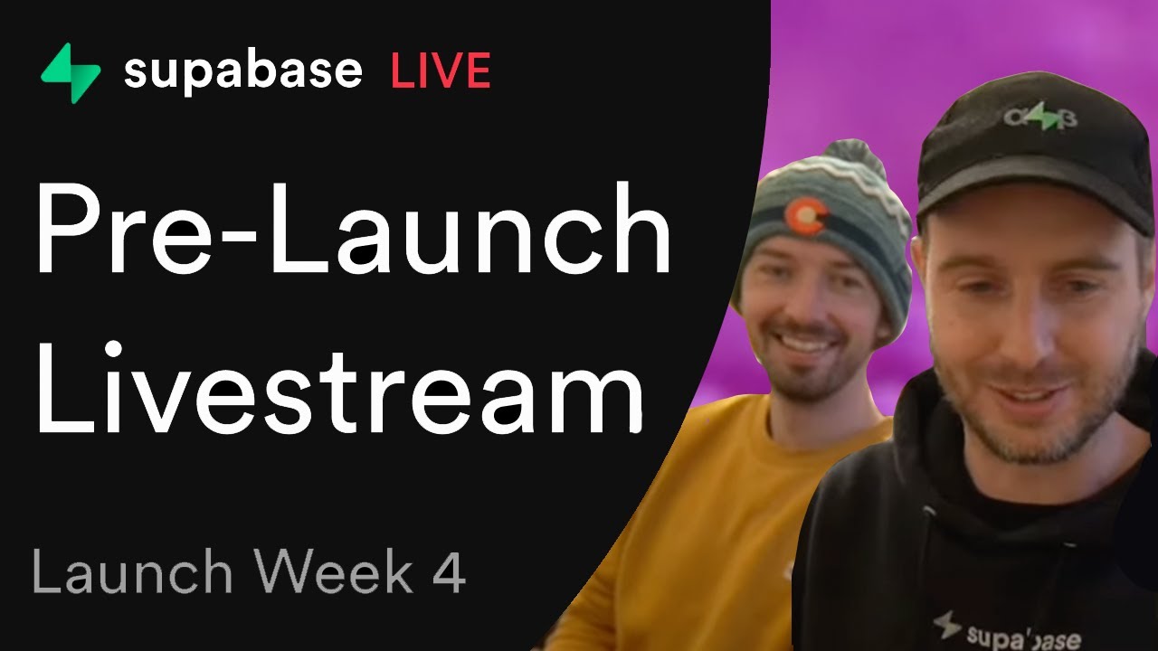 Supabase Launch Week 4: Pre-launch party - YouTube