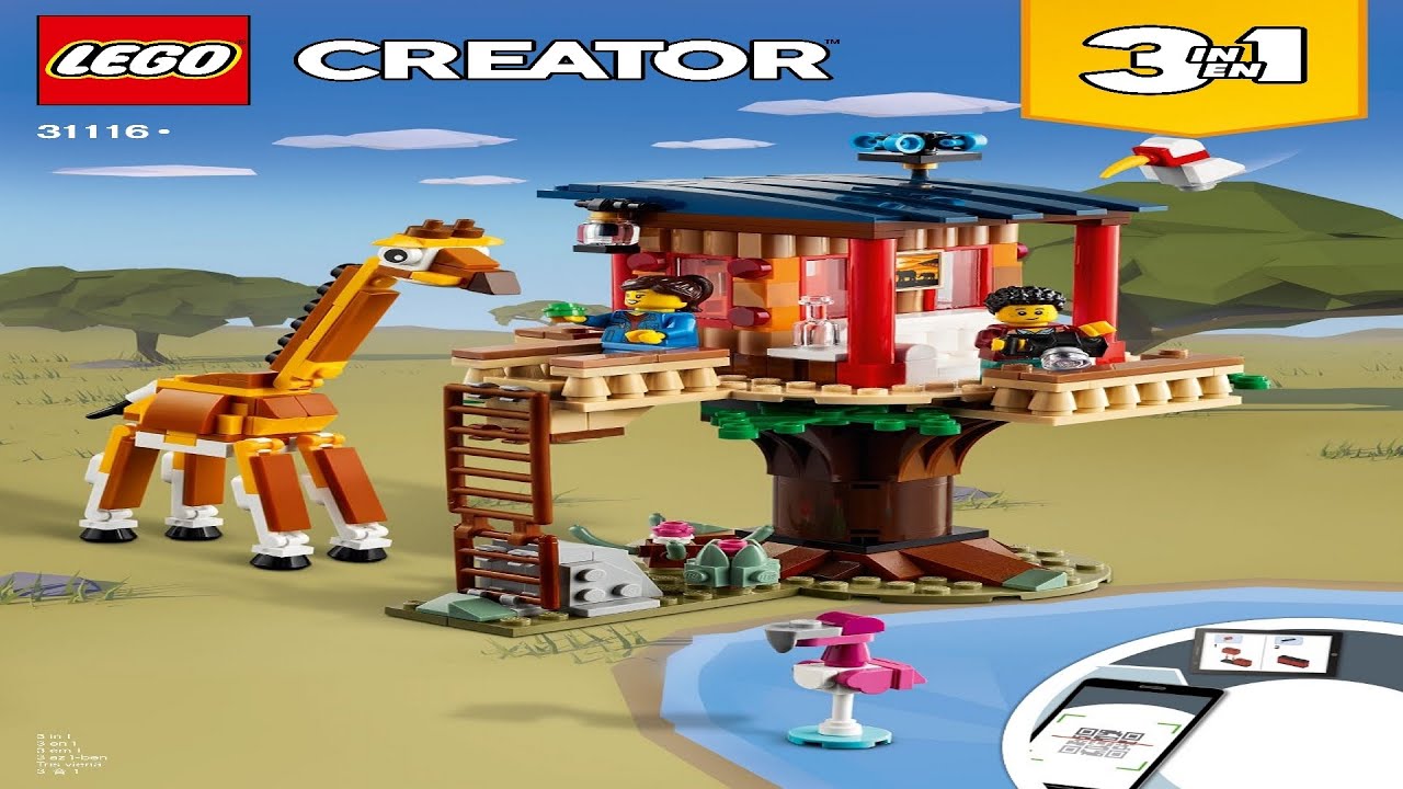 LEGO instructions - Creator - 31116 - Safari Wildlife Tree House (Book ...