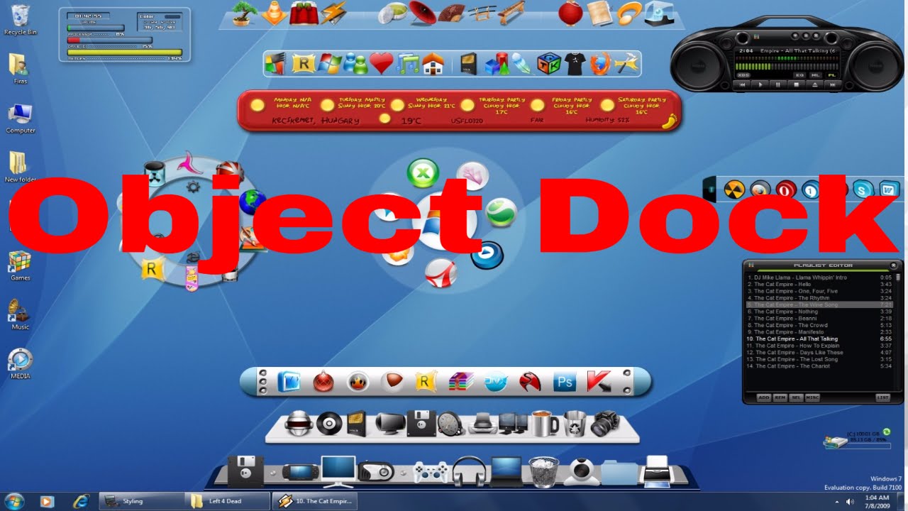 Coustomize your Home Screen By Object Dock software - YouTube