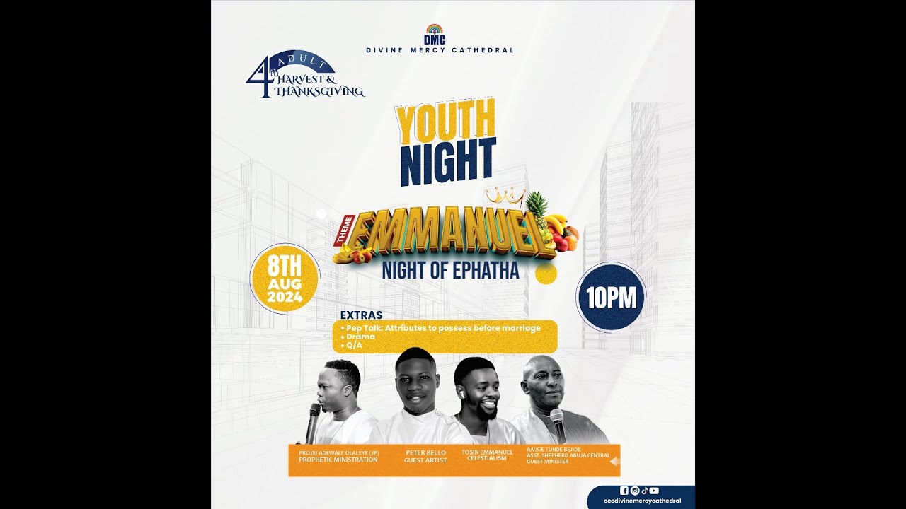 EMMANUEL 2024 || Youth Night || 9th August, 2024 - YouTube