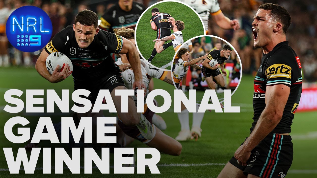 The best angles of Cleary's game winning Try: 2023 NRL Grand Final ...